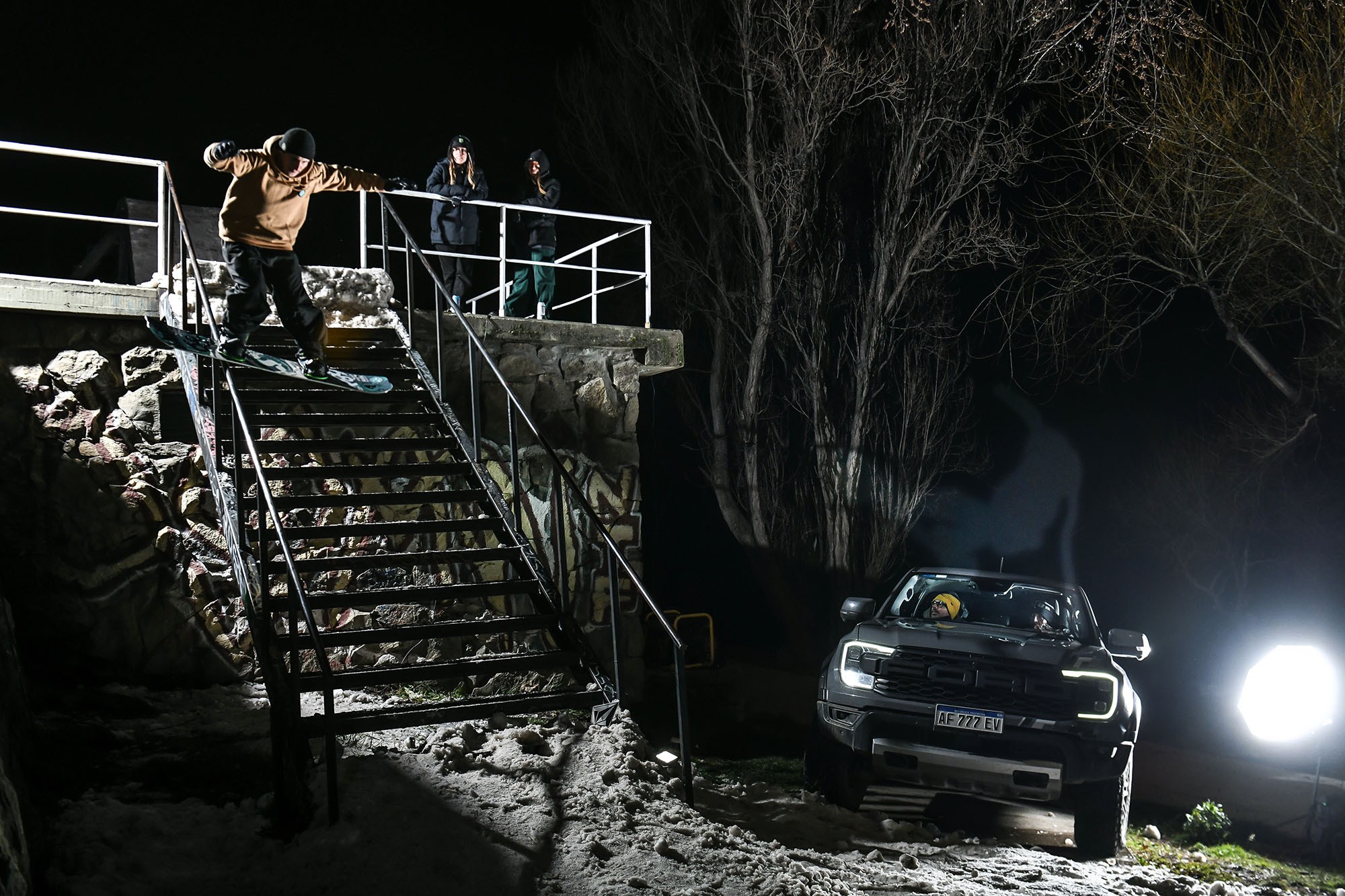 Mas snowboard en la Volcom Rail Session.